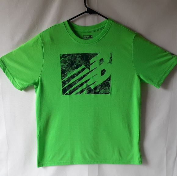 New Balance | Shirts & Tops | New Balance Boys Green Short Sleeve ...